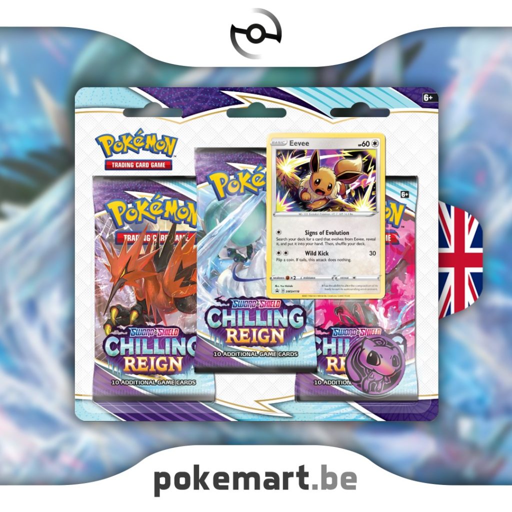 Pokémon Chilling Reign 3 pack blister - Eevee - VintiCards